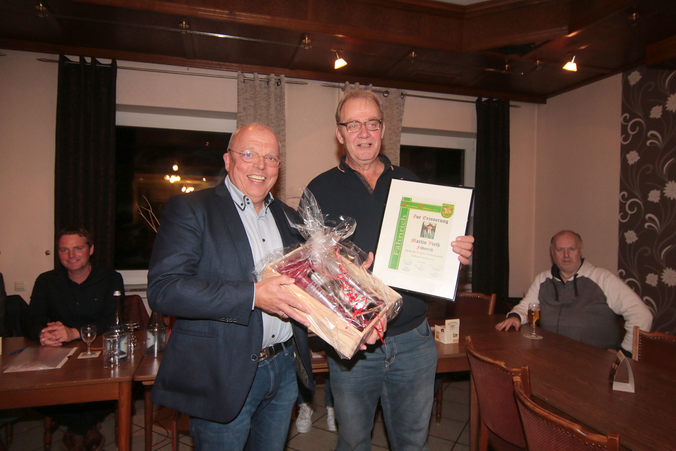 "34 Jahre an der Fahne!" Danke Martin! - Schützenverein Dolberg gegr ...